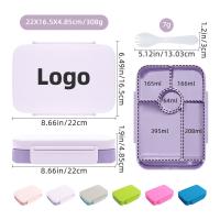 China Leak Proof Airtight Bento Lunch Box With Reusable Plastic Storage Container Purple for sale