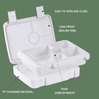 China PP Bento Box Lunch Container Leakproof Food Storage 800-1000ml White for sale
