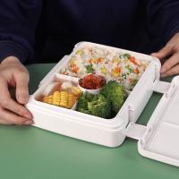 China PP Bento Box Lunch Container Leakproof Food Storage 800-1000ml White for sale