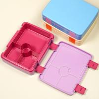 China Eco Conscious 4 Compartment Bentgo Lunch Box With Lid Pink for sale