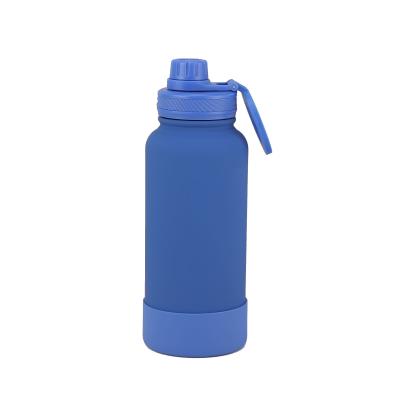 China 32 Oz Double Walled Spill Proof Coffee Thermos Cup 304 Stainless Steel Blue for sale