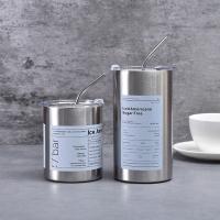 China Thermal Tea / Coffee Thermos 304 Stainless Steel Portable Water Bottle With Straws for sale