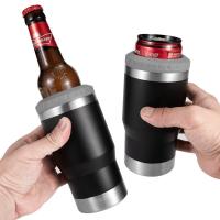 China 14oz Stainless Steel Beer Mug with Bottle Ppener Outdoor Car Mug Black for sale
