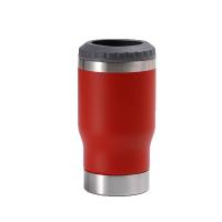 China Reusable Thermos Cup 14oz Cooler Jar Outdoor Portable Stainless Steel Red for sale