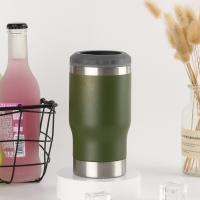 China Reusable Portable Water Cup 14oz Capacity 15.2*8.2*7cm Suitable for Hot and Cold Drinks Army Green for sale