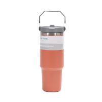 China 304 Stainless Steel Vacuum Insulated Spill Proof Thermos 30oz Cup Orange for sale