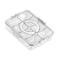 China Transparent Plastic 8-divided Lunch Box Storage Box Insurance Container Box Refrigerator Fresh-keeping for sale