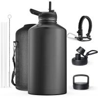 China 64oz Insulated Water Bottle With Paracord Handles & Strap Stainless Steel Metal for sale