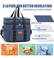 China Insulated Lunch Bags Large Capacity Waterproof Double-Layer Insulated Bags Keeps Heat and Freshness for sale