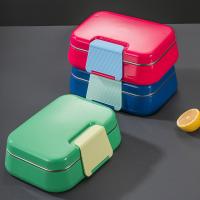 China Hot And Cold Foods Metal Lunch Box 3 Compartment Lunch Box Durable and Long-Lasting for sale