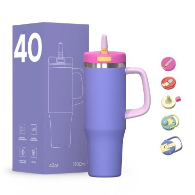 China 304 Stainless Steel PP Material Type Free BPA Free Portable Water Cup for sale