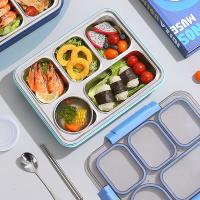 China Leak Proof Metal Lunchbox Sustainable Food Container 1400ml 50ml Capacity for sale