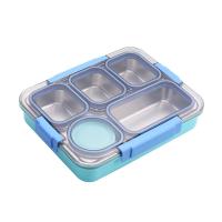 China Leak Proof Metal Lunchbox Sustainable Food Container 1400ml 50ml Capacity for sale