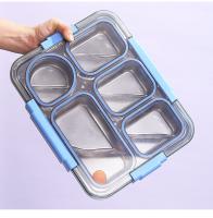 China Leak Proof Metal Lunchbox Sustainable Food Container 1400ml 50ml Capacity for sale