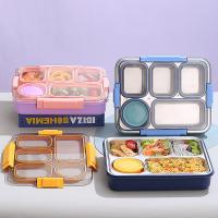 China Leak Proof Metal Lunchbox Sustainable Food Container 1400ml 50ml Capacity for sale