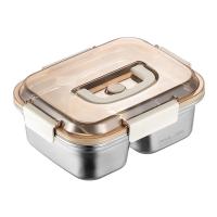 China Rectangular Stainless Steel Food Storage Containers for Food Fruit Fresh Keeping Sturdy and Durable for sale