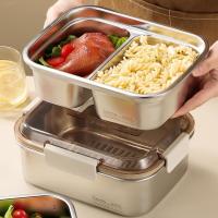 China Rectangular Stainless Steel Food Storage Containers for Food Fruit Fresh Keeping Sturdy and Durable for sale