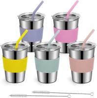 China Stainless Steel Children Smoothie Drinking Sippy Cups Portable Water Cup Product Care Instructions Hand Wash Only for sale