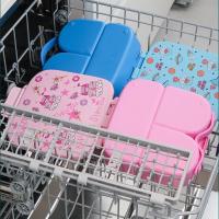 China Convenient 4 Compartment Plastic Bento Lunch Box Reusable and Leak-proof for Kids' Meals for sale