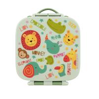 China Convenient 4 Compartment Plastic Bento Lunch Box Reusable and Leak-proof for Kids' Meals for sale