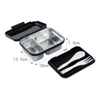 China 2 Compartments Metal Lunchbox Keep Your Food Fresh and Secure for Any Occasio With Tableware for sale