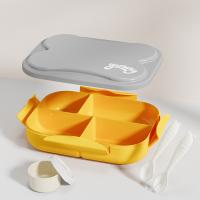 China 4 Compartments Bento Box for Microwave and Dishwasher Safe Food Storage Container for sale