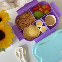 China Kids Snack - 4 Compartment Leak-Proof Bento Box Container for Snacks and Small Meals, Easy-Open Latch, Dishwasher Safe, BPA-Free for School, Daycare, & Sports for sale