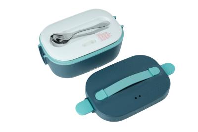 China EU Plug Electric Lunch Box Food Heater, 80W Portable Food Warmer Lunch Box for Car & Home, Leak Proof, Lunch Heating Microwave with 304 Stainless Steel Container 1.5L for sale