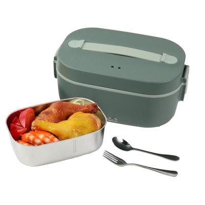 China Electric Lunch Box Food Heater Upgrade 5 in 1 Portable Food Warmer 100W Leakproof Heated Lunch Box for Adults Car / Truck / Office for sale