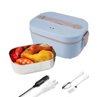 China Electric Lunch Box 220V/12V/24V 80W Fast Heating Leak-Proof Stainless Steel | For Office & Car Use for sale