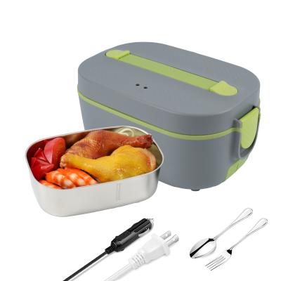 China Electric Lunch Box for Adults 80W 1.8L Stainless Steel Portable Food Warmer 12/24/110V for sale