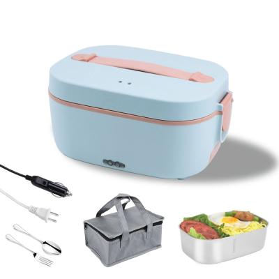 China Freezeable Electric Lunch Box For Men & Adults 80W Fast Heating Dual 1.5L SS Containers for sale