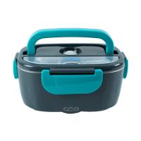 China Solid Pattern Heated Lunch Box with Dual 1.5L SS Containers Portable Food Warmer for Camping , Hiking for sale