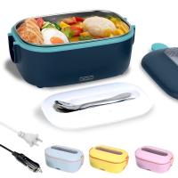 China US Standard Electric Lunch Box 80W Heating Food Warmer Heater 1.8L Larger Capacity 3 in 1 Portable Heated Lunch Boxes for Adults for sale
