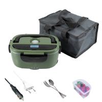 China Upgraded Portable Electric Lunch Box 1.5L Leak-Proof Food Warmer with Removable 304 Stainless Steel Container for Home for sale