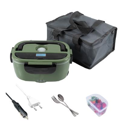 China Upgraded Portable Electric Lunch Box 1.5L Leak-Proof Food Warmer with Removable 304 Stainless Steel Container for Home for sale