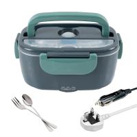 China Portable Heated Lunch Box with 304 Stainless Steel Container 12V/24V & 110V/220V Food Warmer for Office, School, Home & Travel for sale