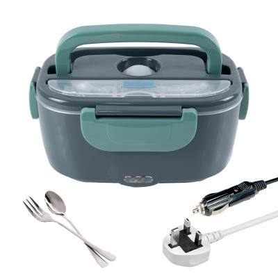 China Portable Heated Lunch Box with 304 Stainless Steel Container 12V/24V & 110V/220V Food Warmer for Office, School, Home & Travel for sale