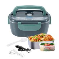 China Versatile Electric Lunch Box Dual Voltage 110V/220V + Car Plug 12V/24V Portable Food Heater for Office, School & Outdoor Use for sale
