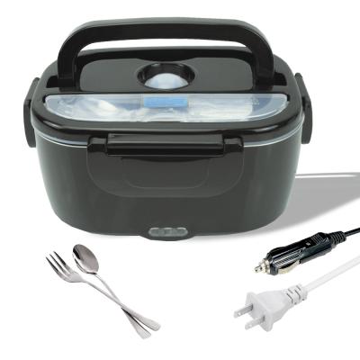 China For Drivers Dishwasher Safe One Compartment With 0.45L Dish Box 2 IN 1 Electric Lunch Food Warmer for sale
