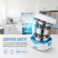 China CE Electric Cooker Box 1.5L Double Tier 350W Multifunctional Lunch Box for sale