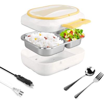China Electric Heating Lunch Boxes 60W CE Source Factory Car And Truck Dual Use High Quality For Kids Food Grade Material for sale