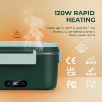 China 304 Stainless Steel PP Electric Lunch Box Food Heater Offering Automatic Timer Heating Ensuring and Food Heating Experience for sale