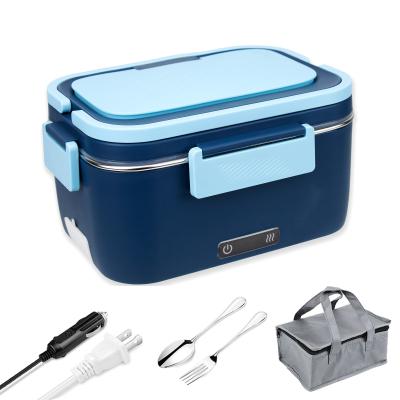 China Electric Food Warmer For Adults Car And Truck Heating Bento Box Two Compartments CE for sale