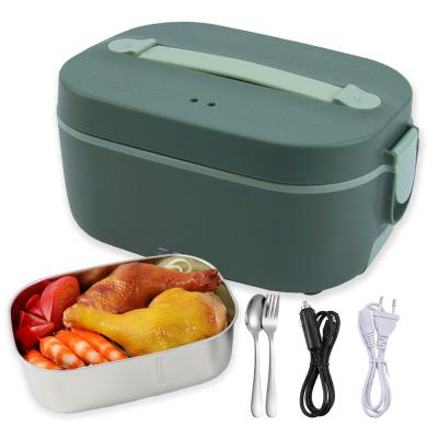 China Rechargeable Portable Electric Lunch Box 1800ml Fast Heating Leak-Proof Food Warmer for sale