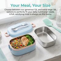 China Leakproof Electric Lunch Box Fast Heating Food Warmer with Stainless Steel Container for sale