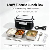 China Smart 120W Electric Lunch Box 1.8L Touch Screen Temperature Control, Fast Heating Food Warmer for sale