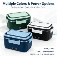 China Leakproof Design Electric Lunch Box Food Heater Compact Portable Heated Lunch Box Ideal for Office Work Travel and School for sale