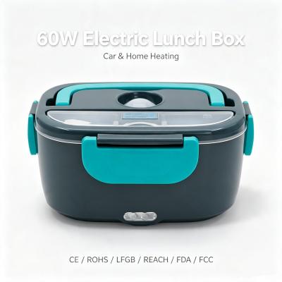 China Socket EU US UK AU Heated lunch box High Power electric food warmer portable lunch container suitable for office travel and daily for sale
