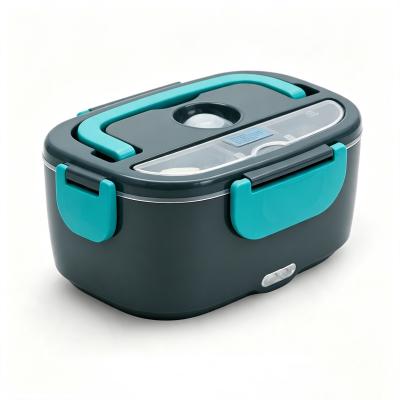 China Compact And Lightweight Electric Food Warmer Lunch Box Made From 304 Stainless Steel PP Includes Removable Inner Container For Easy Cleaning for sale